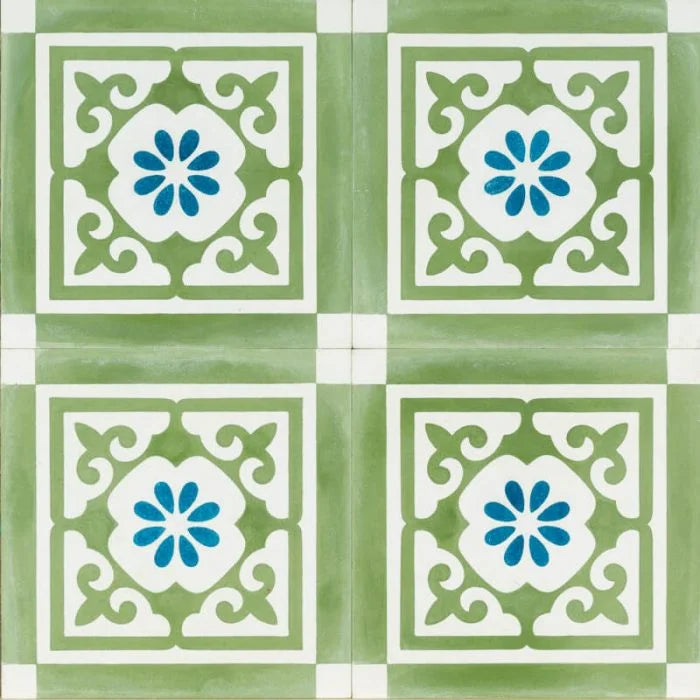 Green and Blue Flower - Jatana Interiors